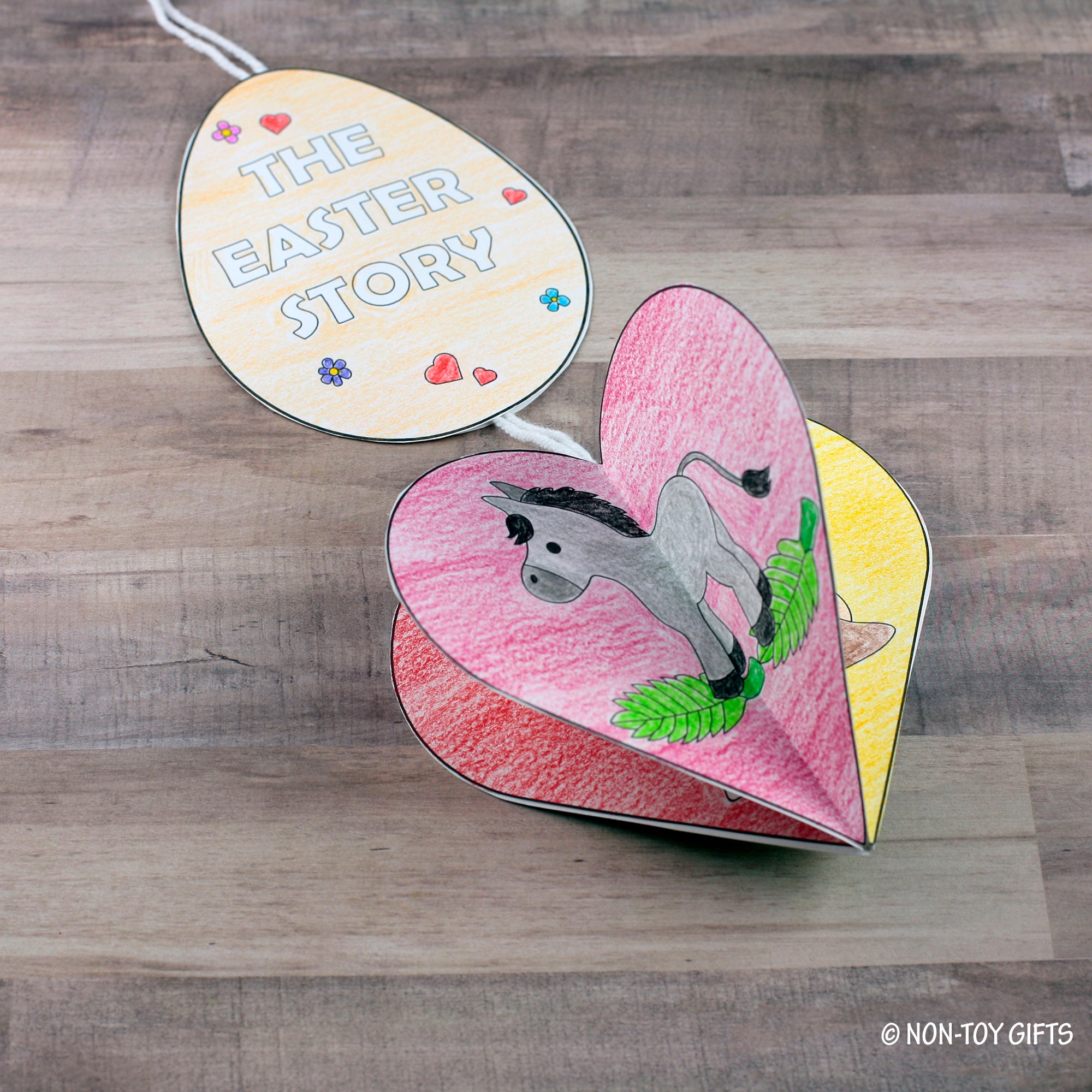 The Easter Story 3D Decoration, Sunday School Craft for Kids, Bible ...