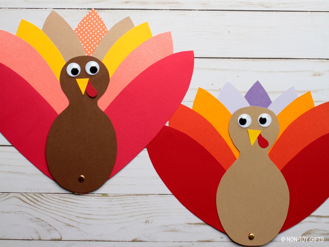 Turkey Craft for Kids, Thanksgiving Paper Craft Activity, Printable ...