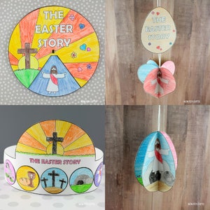 13 Religious Easter Crafts for Kids, Easter Sunday School Activity ...
