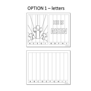 He is Risen Agamograph Craft for Kids, Sunday School Craft, Bible Story ...