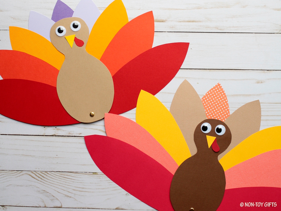 Turkey Craft for Kids, Thanksgiving Paper Craft Activity, Printable ...