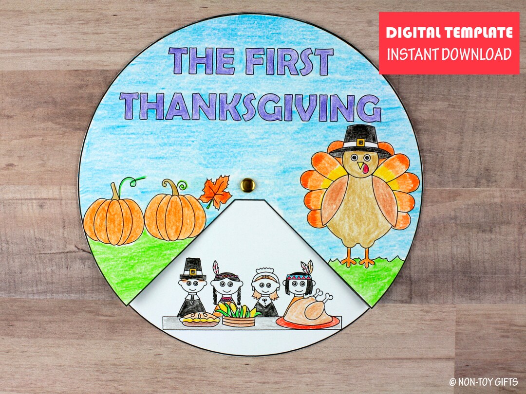 Thanksgiving Craft for Kids - the First Thanksgiving Craft - Printable ...