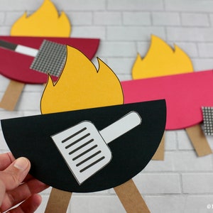 Father's Day Card From Kids/preschoolers, King of the Grill Card for ...