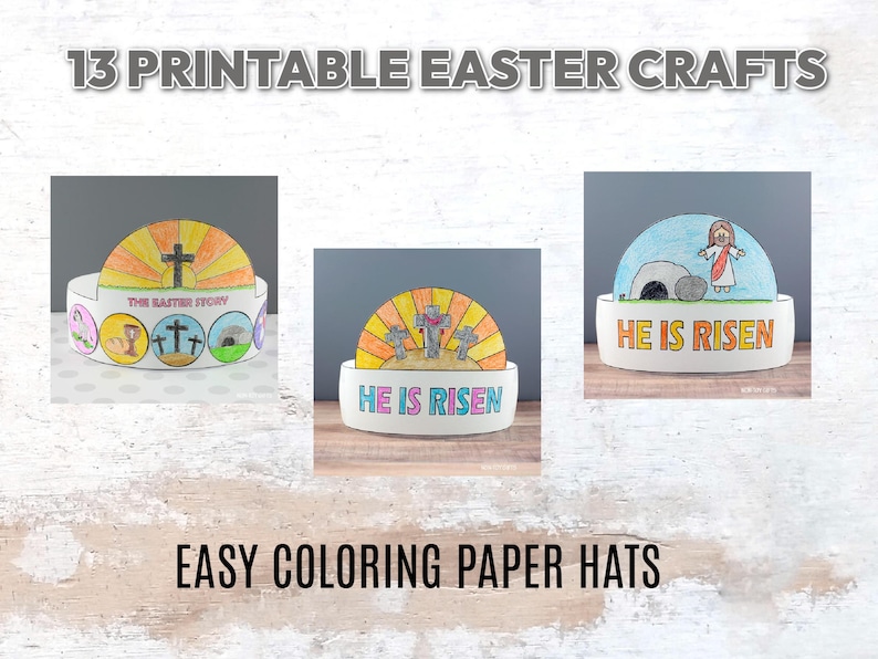 Easter Bible Craft Bundle – Christian Easter Crafts for Kids, 13 ...