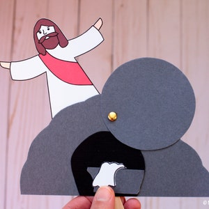 He is Risen Craft for Kids, Easter Sunday School Activity, Jesus ...