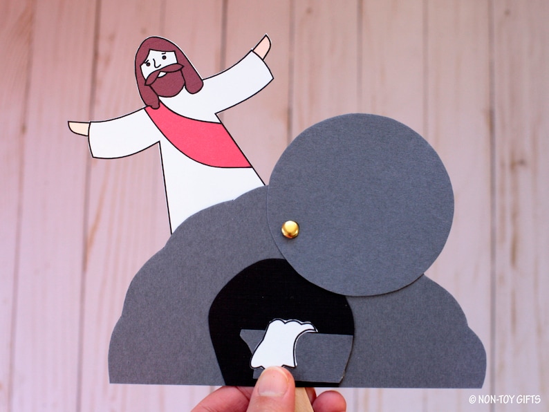 He is Risen Craft for Kids, Easter Sunday School Craft, Bible Story ...