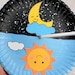 Day and Night Craft - Paper Plate Kindergarten Craft - Sun and Moon ...