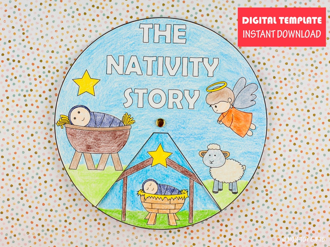 Christmas Nativity Bible Story Activity - Sunday School Craft ...