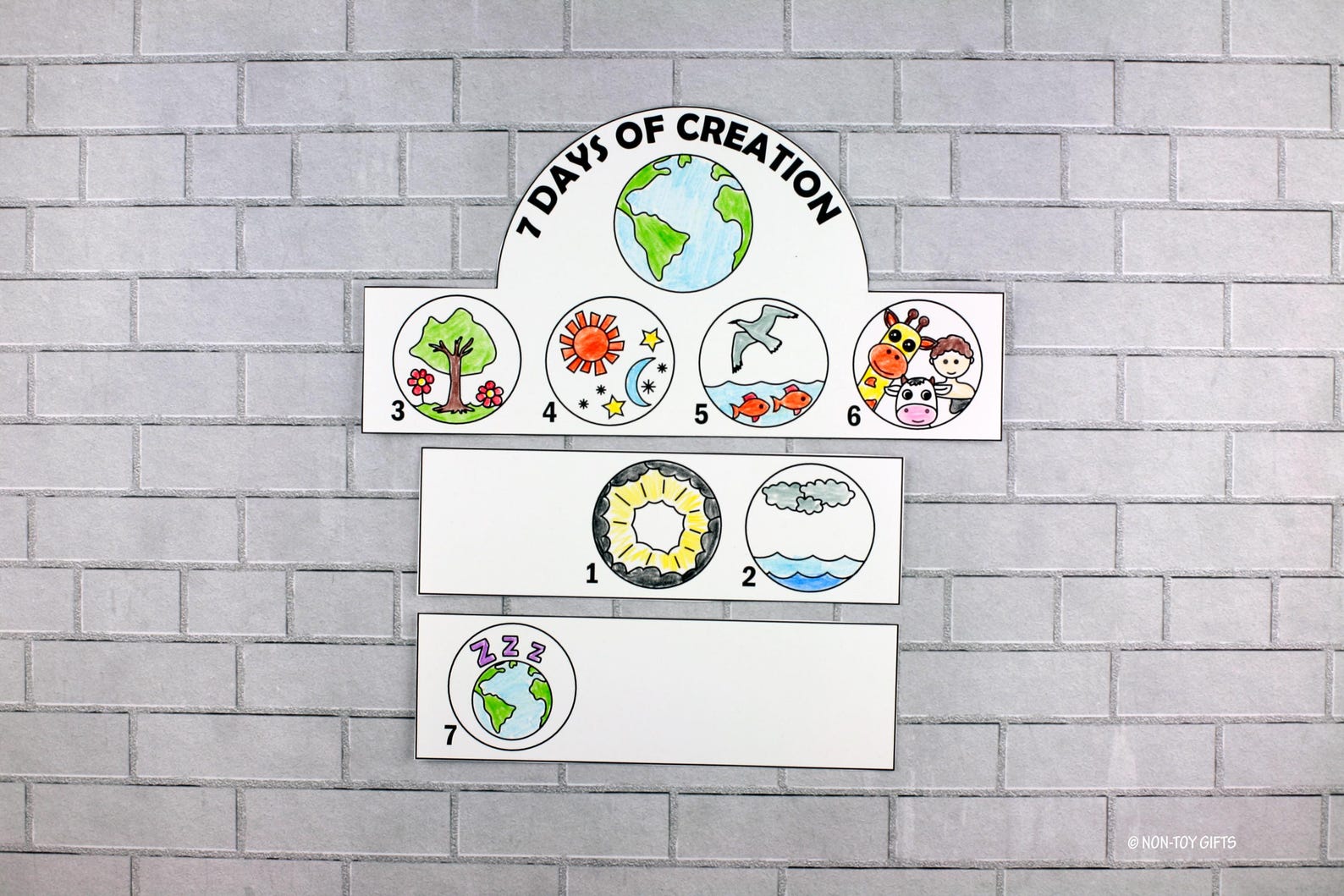 The Creation Story Hat Craft for Kids I 7 Days of Creation Bible ...