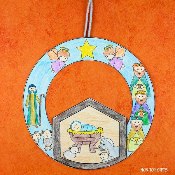 Nativity Craft Printables for Kids | 9 Bible Christmas Bundle | Sunday ...