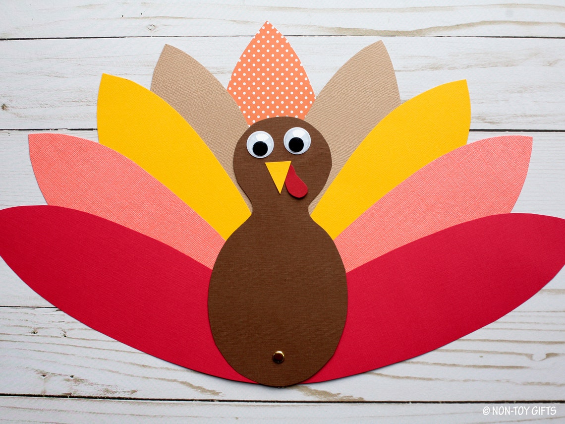 Turkey Craft for Kids, Thanksgiving Paper Craft Activity, Printable ...
