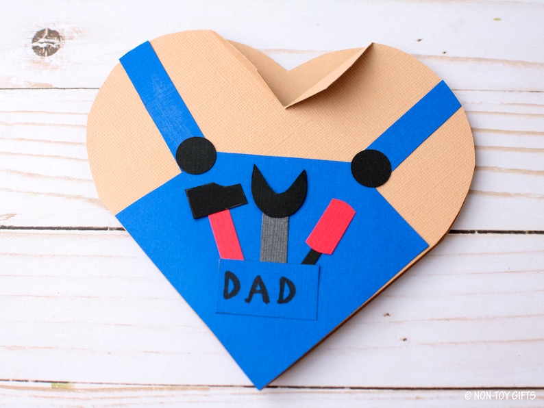 Father's Day Card From Kids/preschoolers, Handy Dad Card, Cute Father's ...