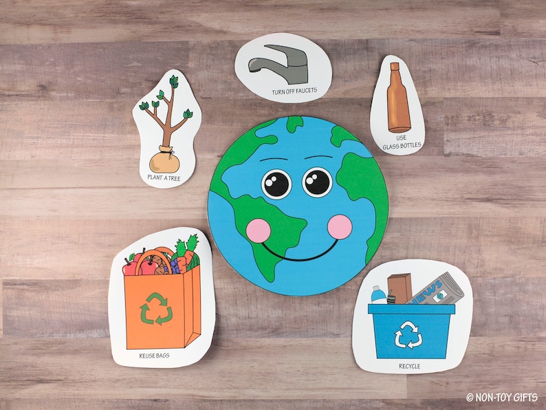 Earth Day Activity for Kids - Happy Earth Sad Earth Sorting Activity ...