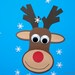 Paper Reindeer Craft, Christmas Reindeer Printable Template, Holiday ...