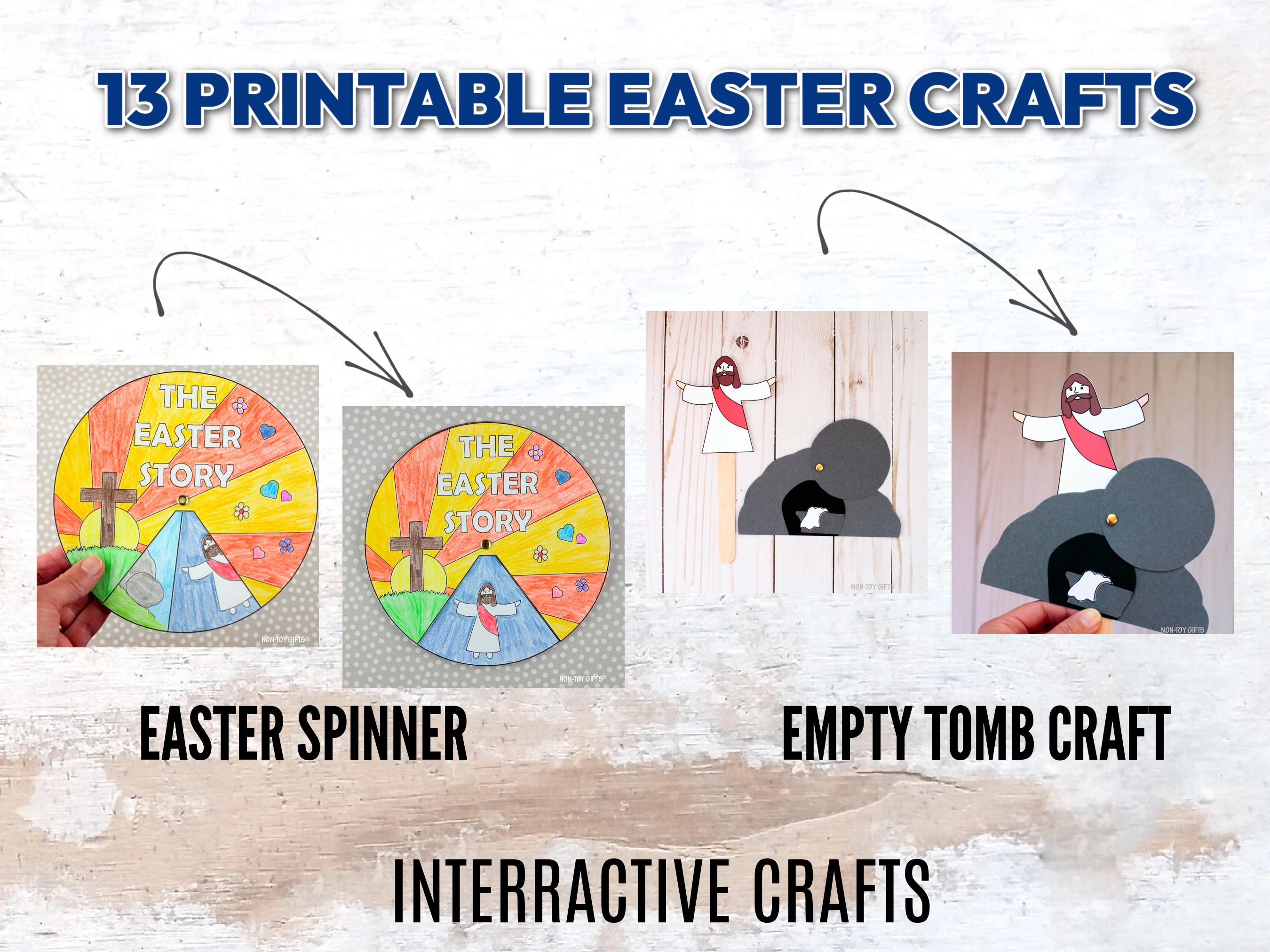 Easter Bible Craft Bundle – Christian Easter Crafts for Kids, 13 ...