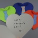 Father's Day Card for Kids, Shirt and Tie Card, DIY Heart Card for Dad ...