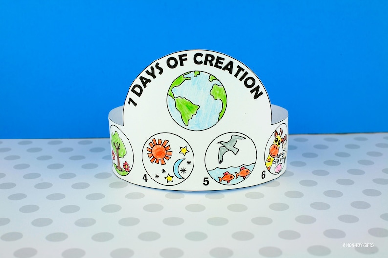 The Creation Story Hat Craft for Kids I 7 Days of Creation Bible ...