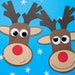 Paper Reindeer Craft, Christmas Reindeer Printable Template, Holiday ...