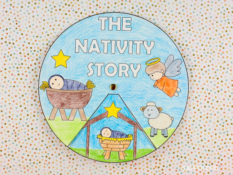 Christmas Nativity Bible Story Activity - Sunday School Craft ...