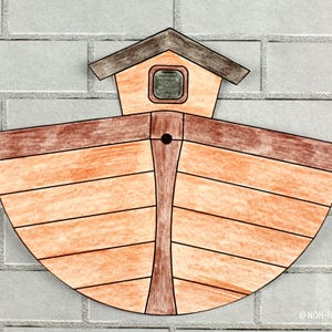 Noah’s Ark Spinner Craft – Bible Story Printable for Kids | Sunday ...