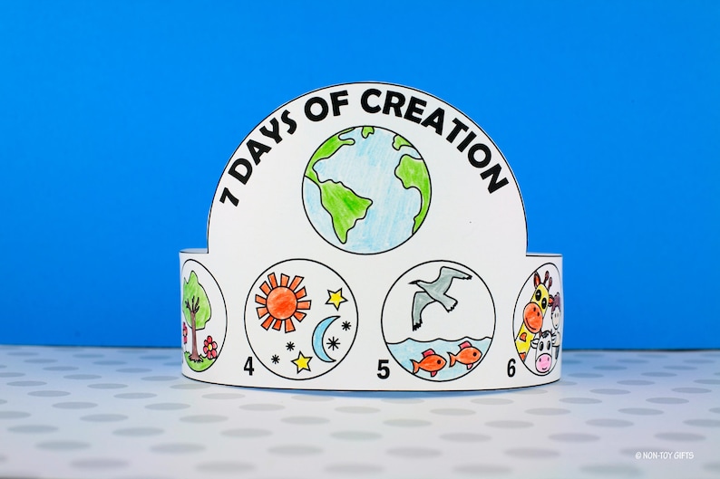 The Creation Story Hat Craft for Kids I 7 Days of Creation Bible ...
