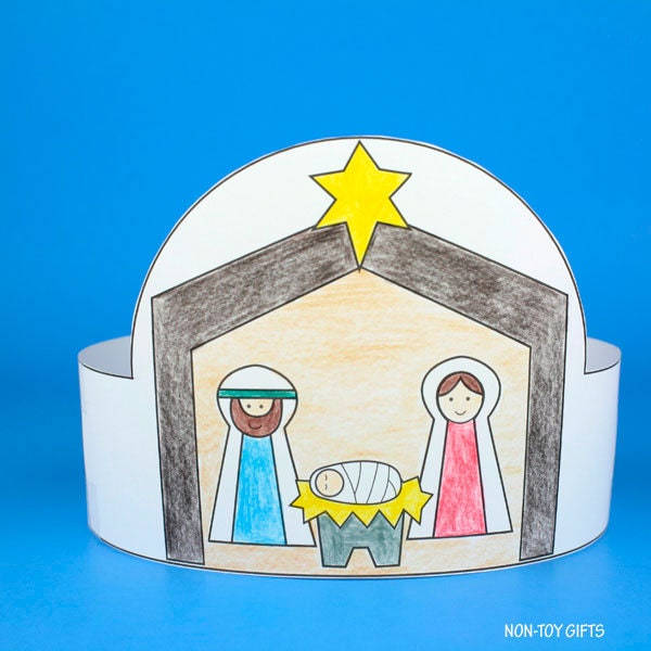 9 Christmas Nativity Crafts for Kids Sunday School Craft Printable ...