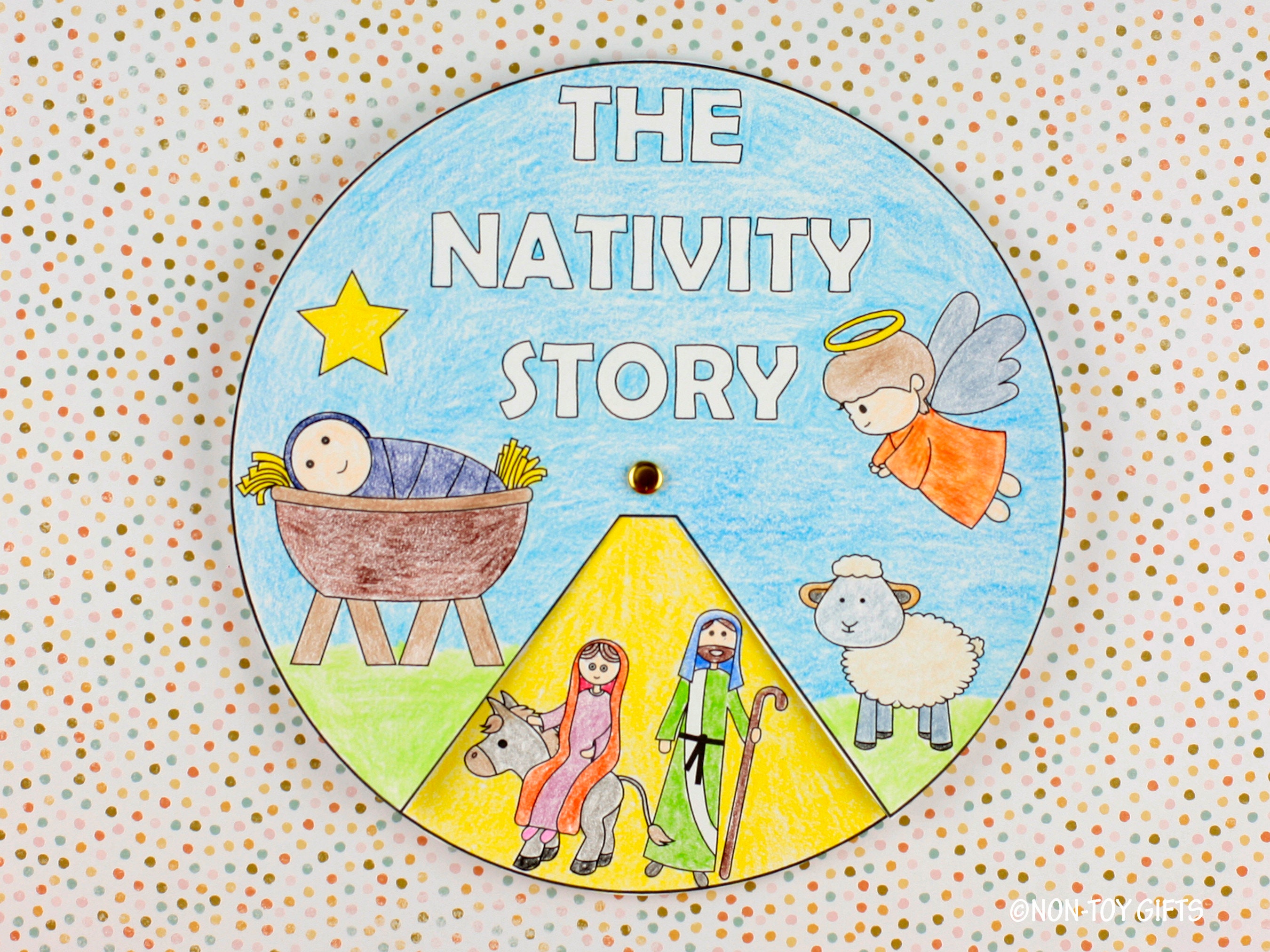 Christmas Nativity Bible Story Activity - Sunday School Craft ...