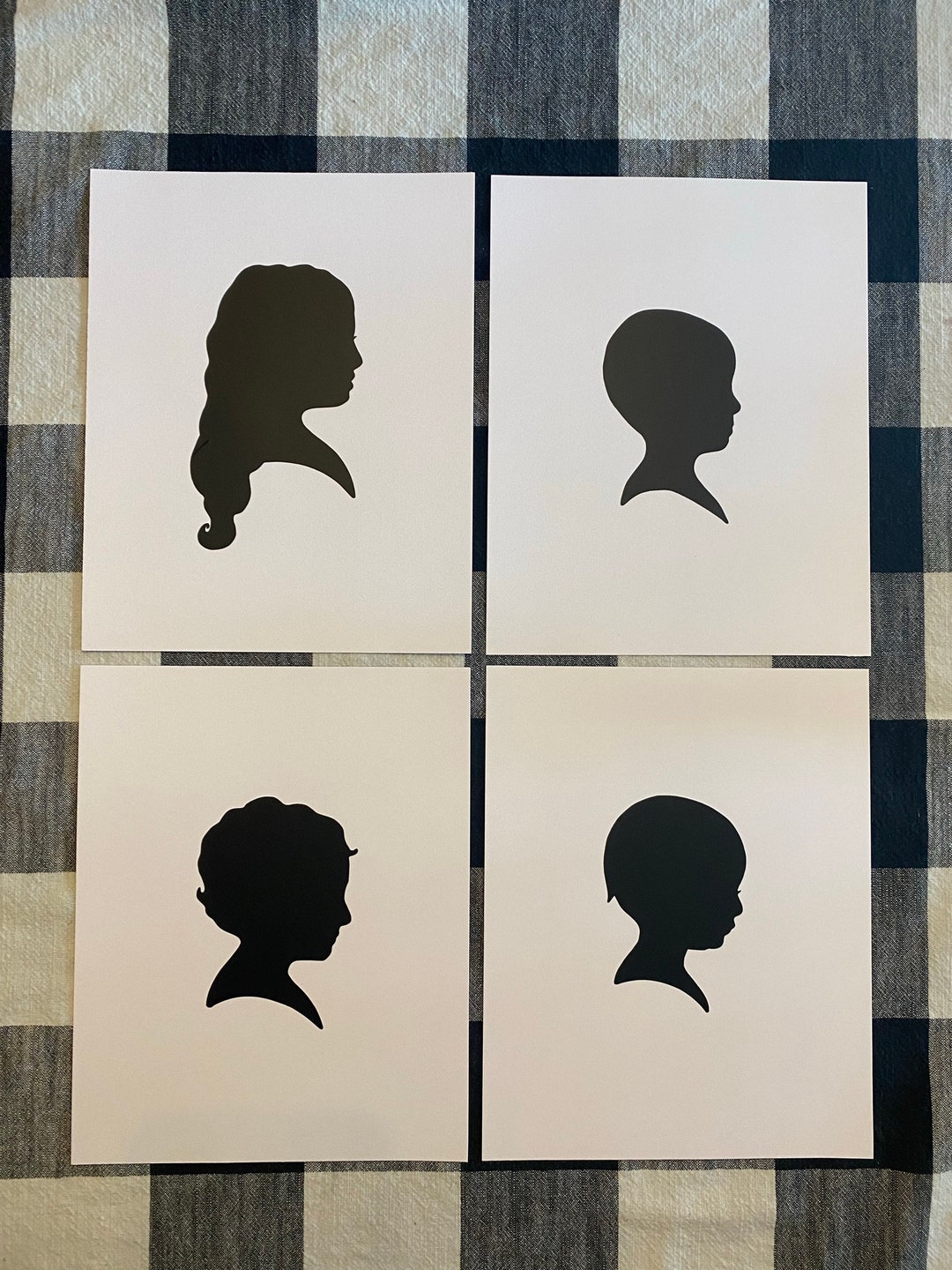 Silhouette Prints - Etsy