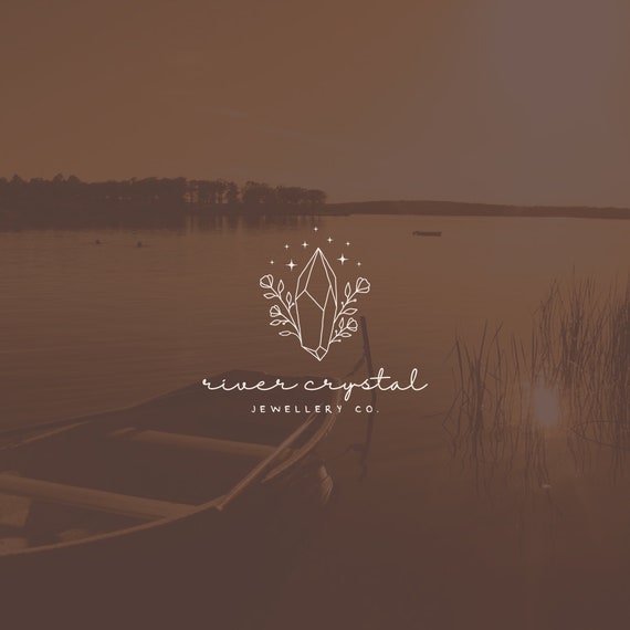 Premade Logo Crystal Logo Branding Kit Branding Package - Etsy