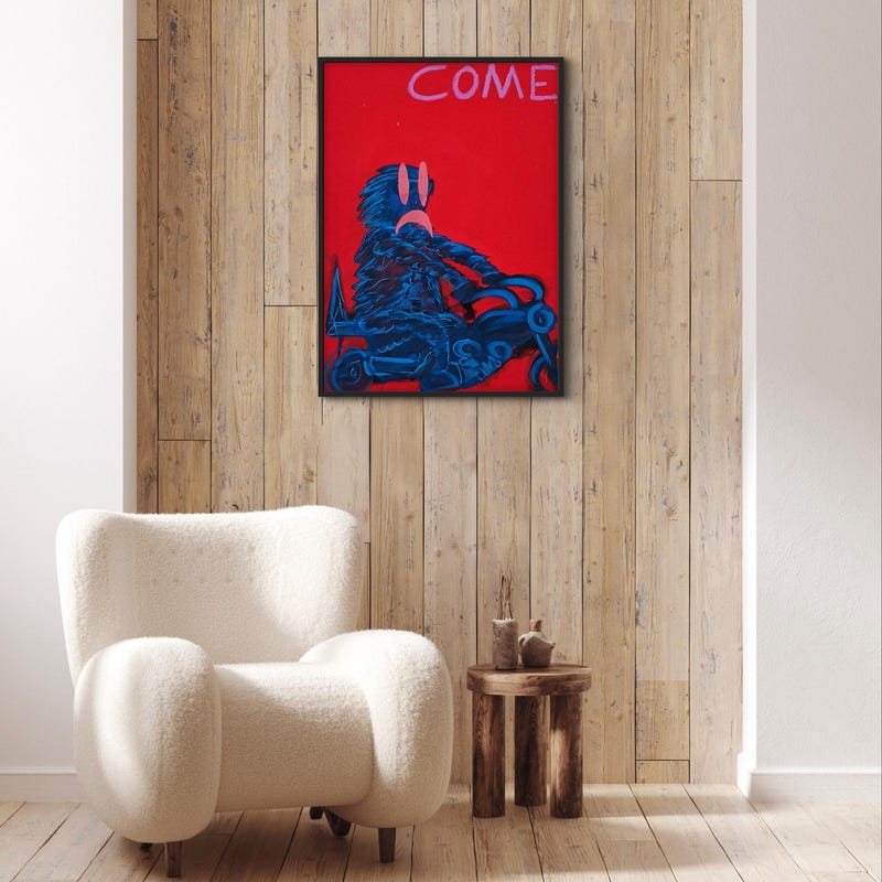 Abstract Harley Davidson Painting - Etsy