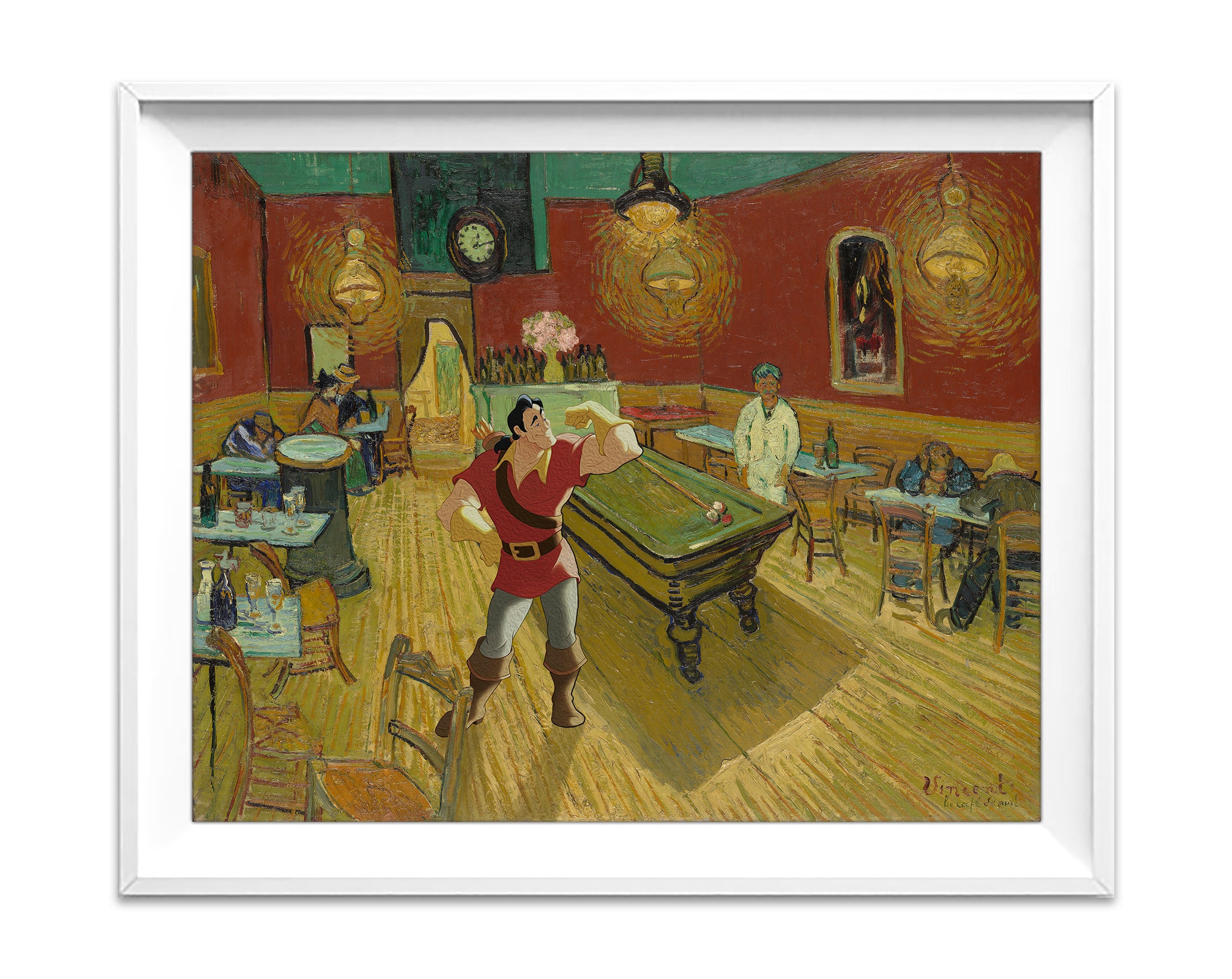 Disney Inspired Gaston From Beauty and the Beast - Vang Gogh Smash-up ...