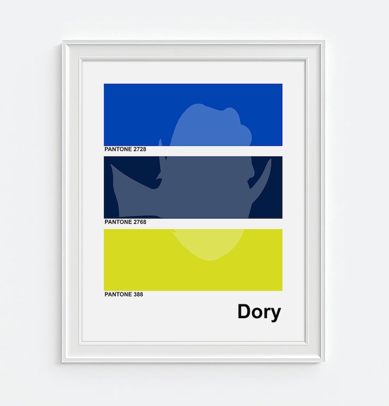 Disney Inspired Dory From Finding Nemo Art Print or Canvas, UNFRAMED ...