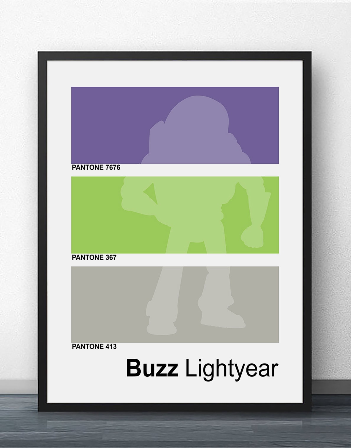 Disney Inspired Buzz Lightyear From Toy Story Pantone Art - Etsy