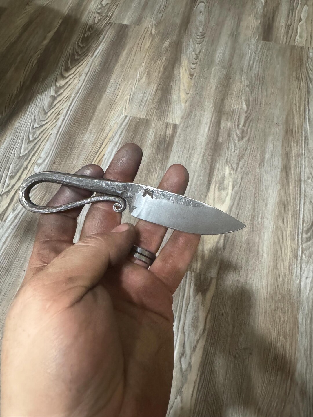 Hand Forged Blacksmith Knife: Recycled Steel Camp & Kitchen Knife - Etsy
