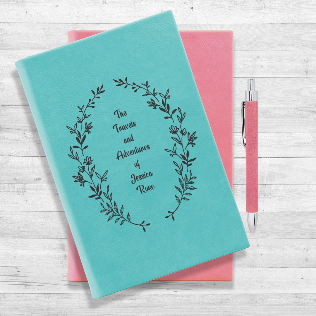 Personalized Vegan Leather Journal Custom Wording Gratitude Journal ...