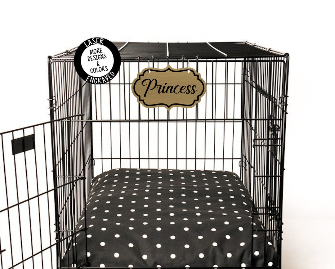 Custom Dog Name Plate Crate Pet Tag Doghouse Sign Kennel Pet Name Pet ...