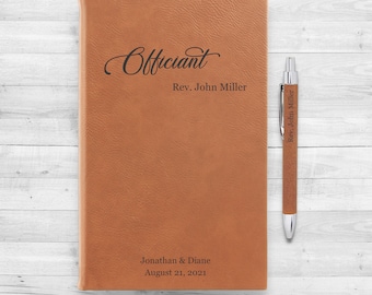 Leather Officiant Book - Etsy