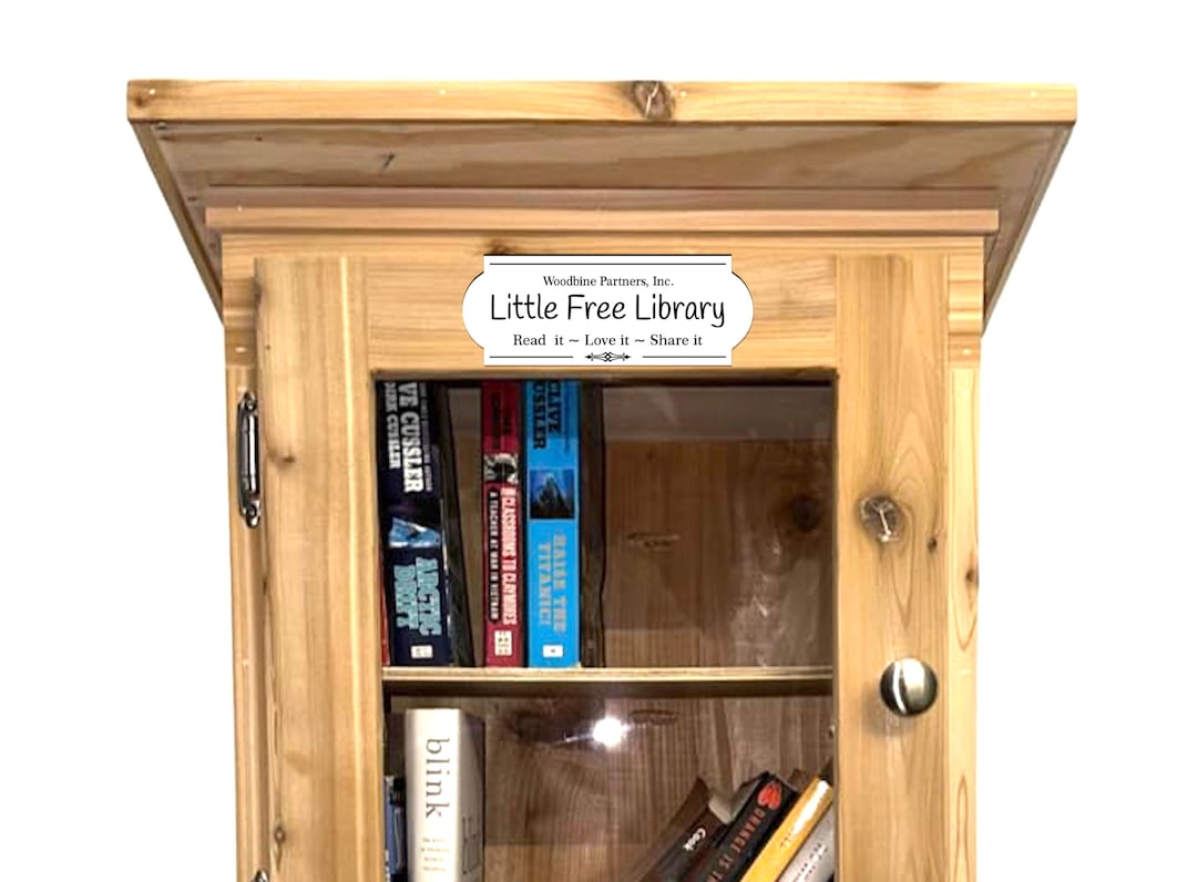 Custom Little Free Library Sign, Custom Wording, Book Exchange Sign ...