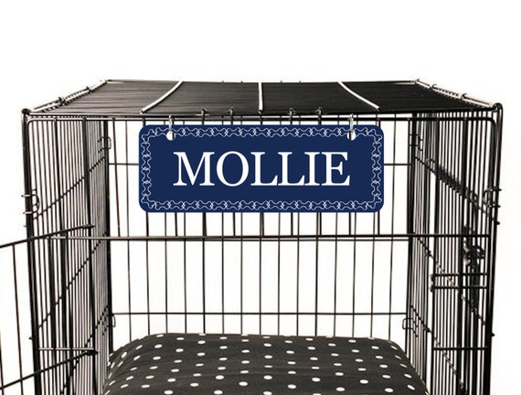 Dog Name Plate Crate Pet Tag Doghouse Sign Kennel Pet - Etsy