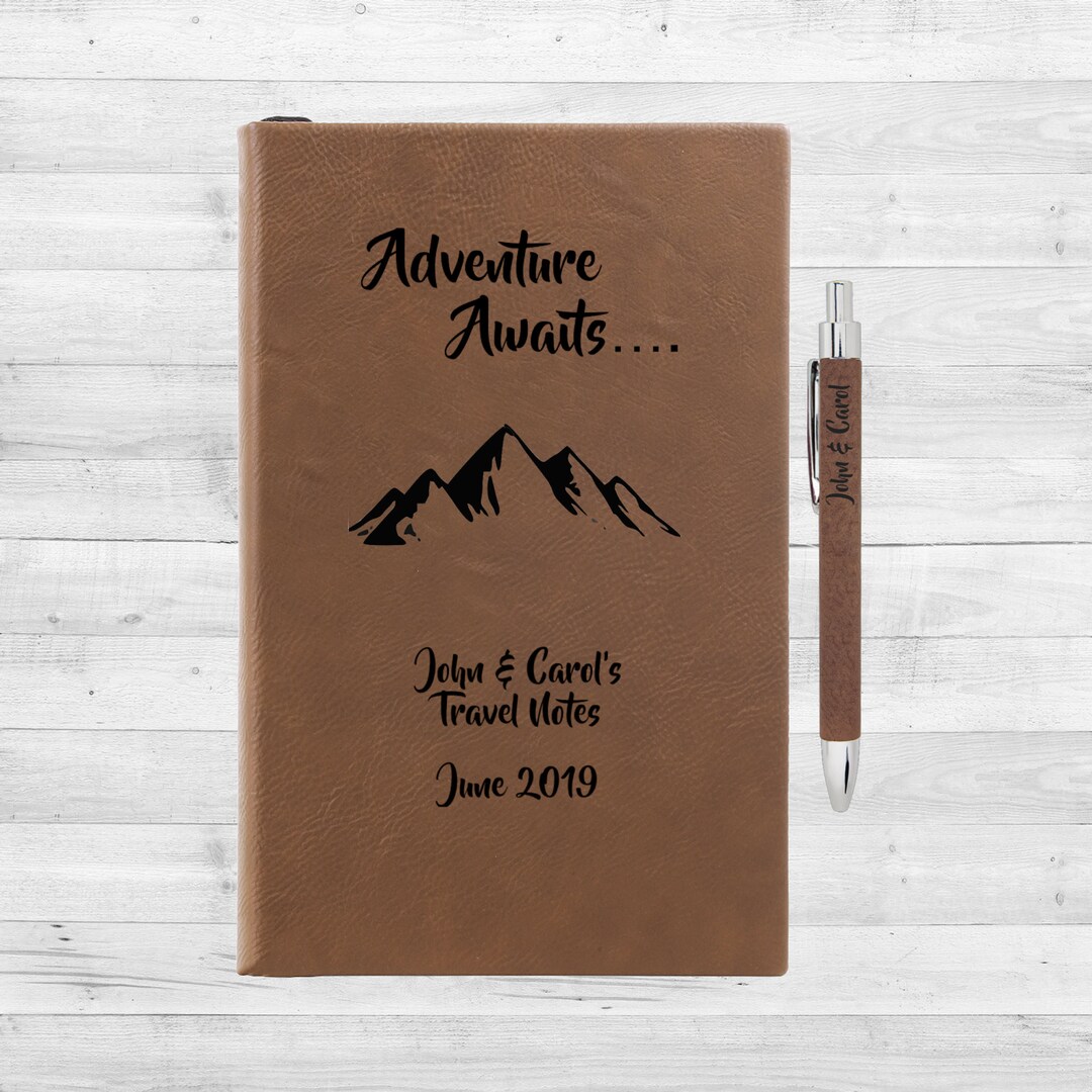 Personalized Hiking Journal | Bucket List | Vegan Leather Journal ...