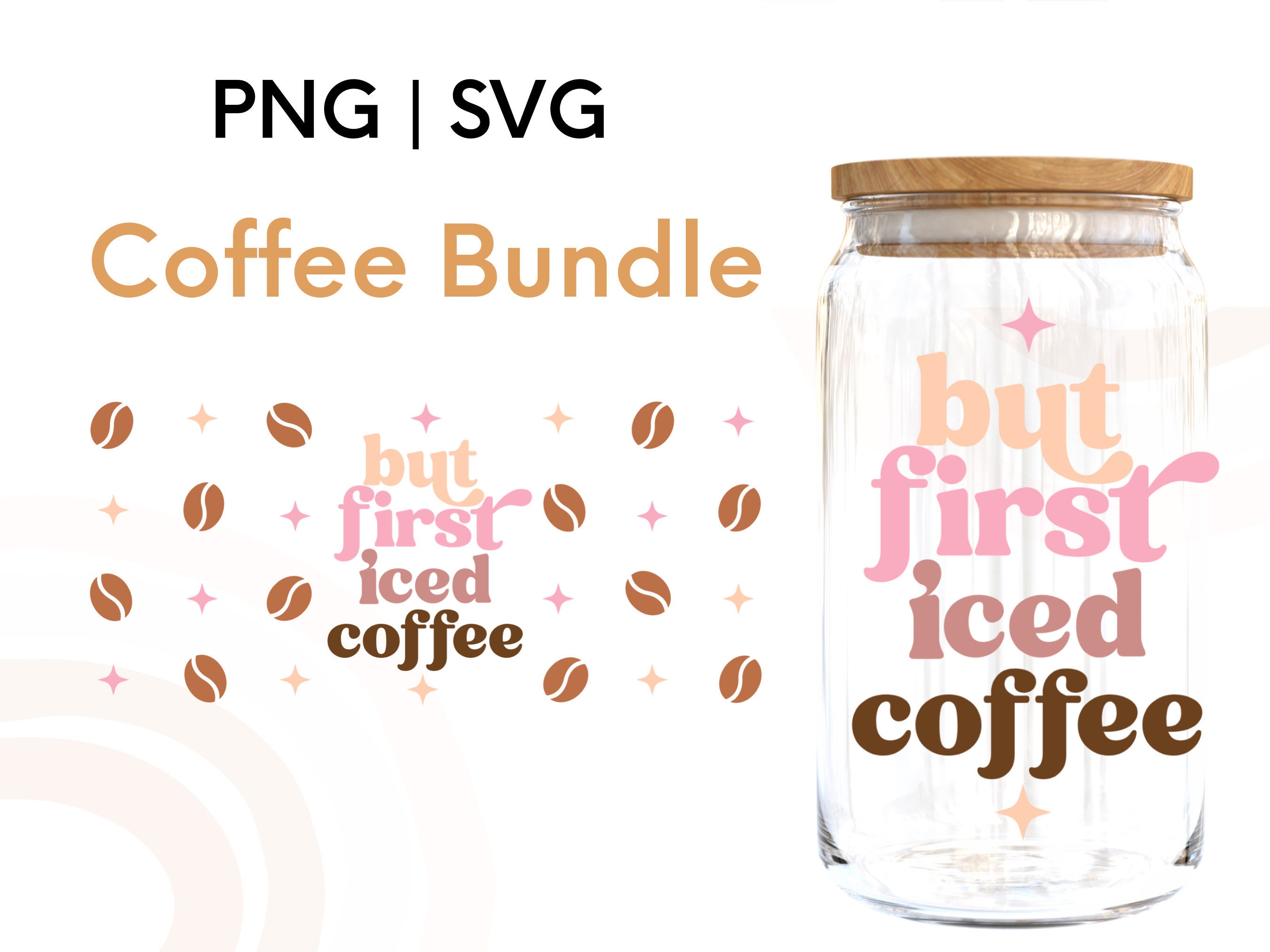 Coffee Libbey Svg Bundle,coffee Glass Can Bundle,libbey Glass Wrap ...