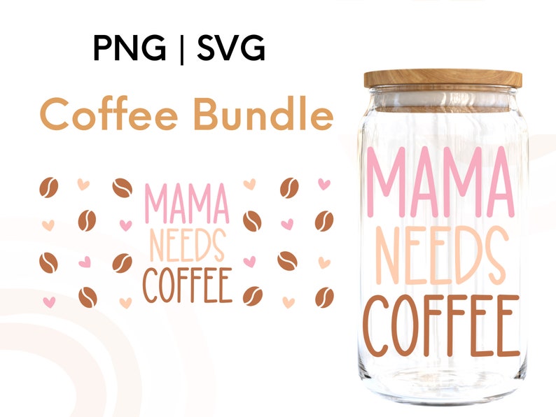 Coffee Libbey Svg Bundle,coffee Glass Can Bundle,libbey Glass Wrap ...