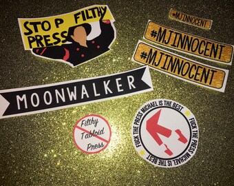 Michael Jackson Stickers | Etsy