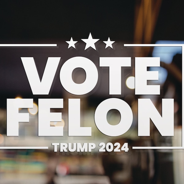 Trump Felon Vinyl Decal - Etsy