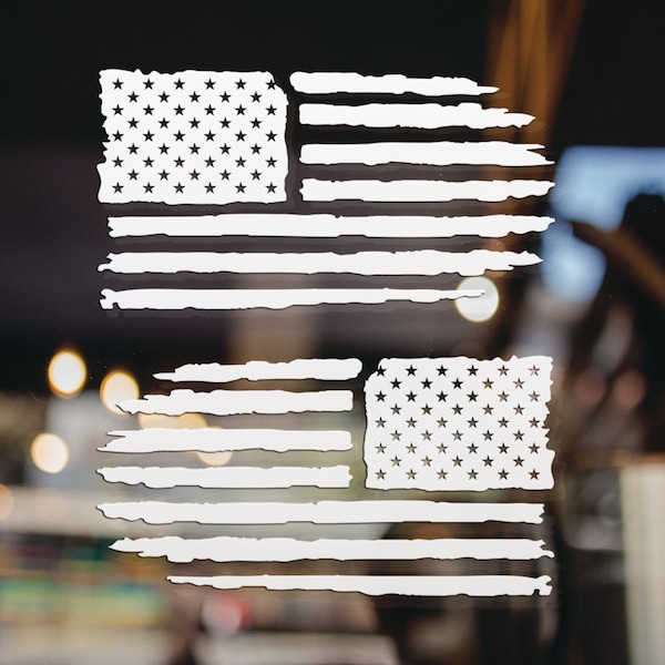 American Flag Auto Decals - Etsy