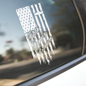 Distressed Faith Family Freedom Flag SVG Digital File + Commercial Use ...