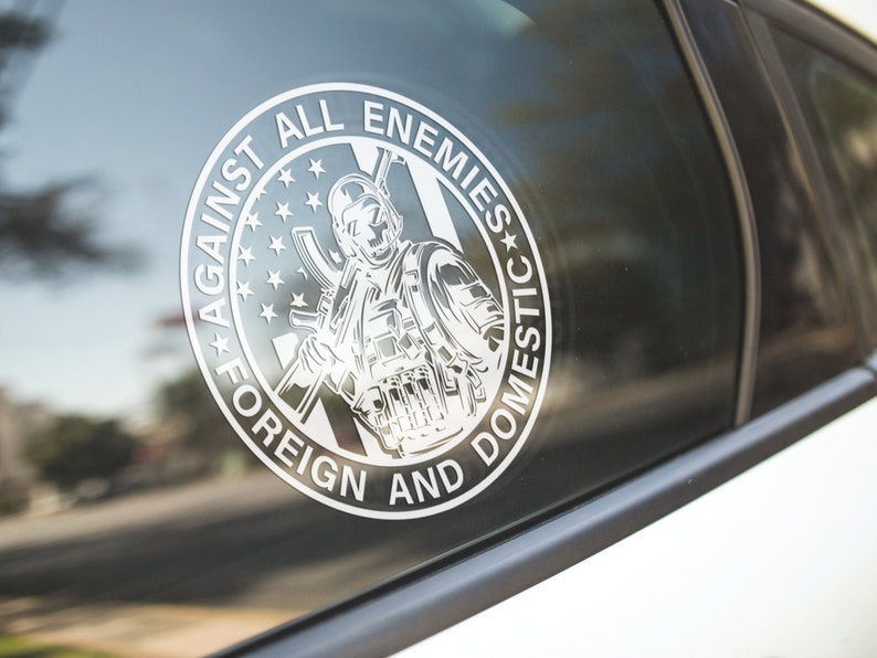 Against All Enemies SVG Digital File + Commercial Use License. *not a ...