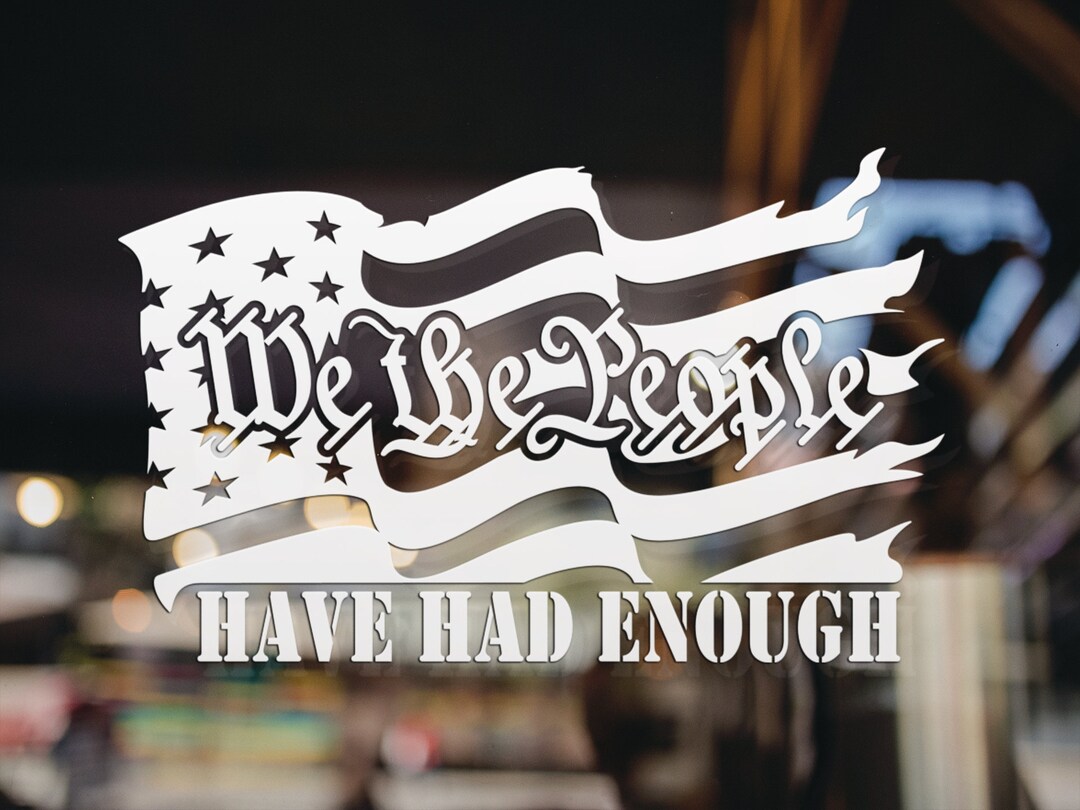 We the People Flag Decal Available in Many Sizes and Colors - Etsy