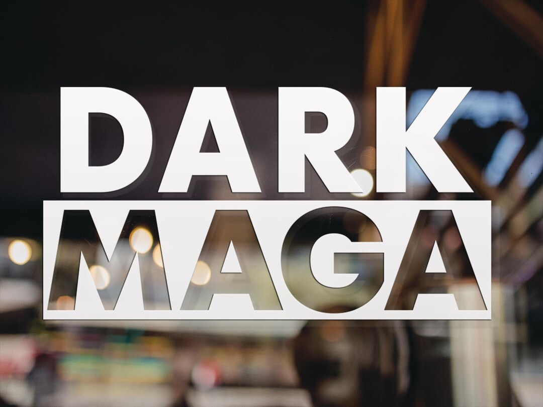 DARK MAGA Decal Available in Many Sizes and Colors MAGA Decal Vinyl ...