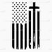 Distressed Flag With Cross SVG Digital File Commercial Use - Etsy